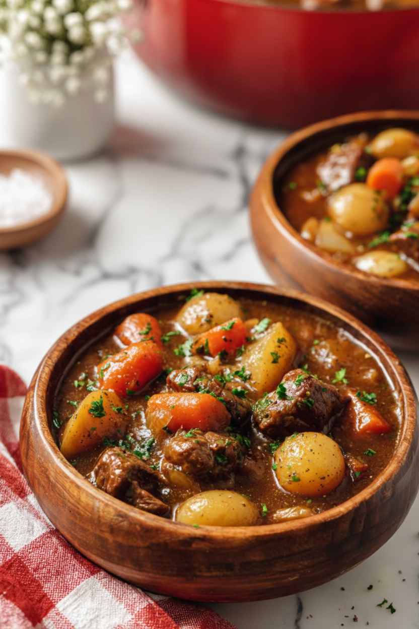 Old Fashioned Beef Stew - Homefoodkitchen