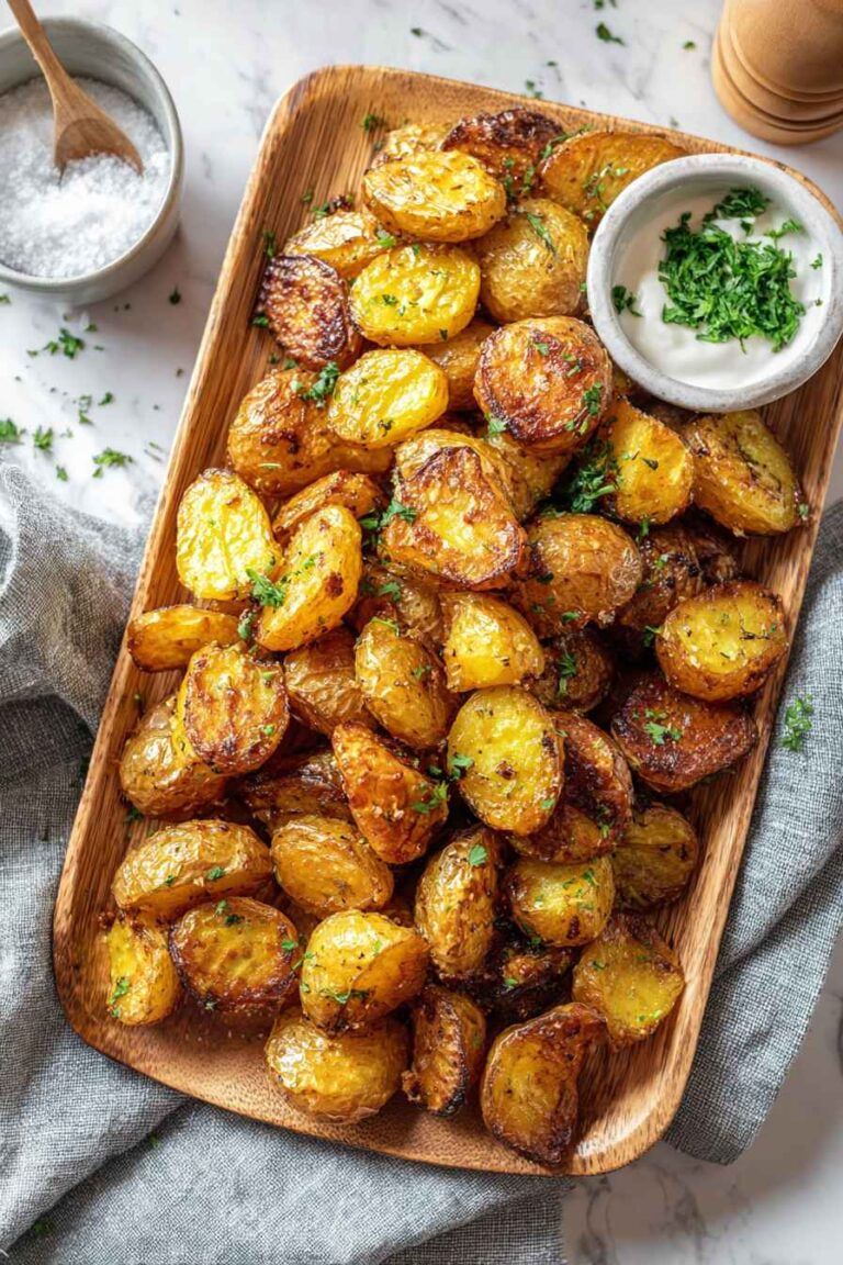 Perfect Garlic Butter Roasted Potatoes - Homefoodkitchen